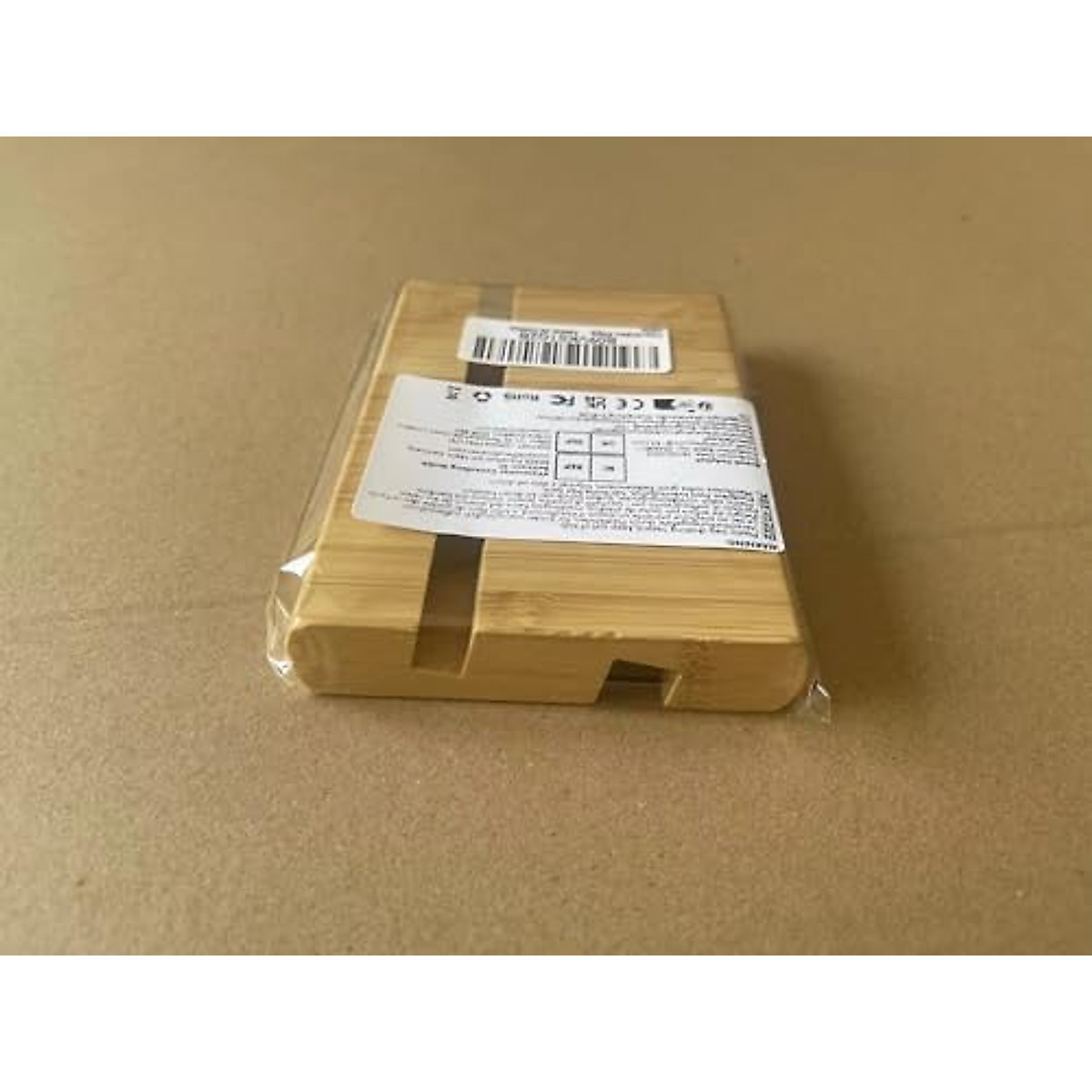 FadyDail Bamboo Cell Phone Stand Wooden Tablet Stand for Desktop, Wood Cell Phone Holder Desk Tablet Holder Mobile Stand for iPhone iPad Tablets and All Phones (Large Size)