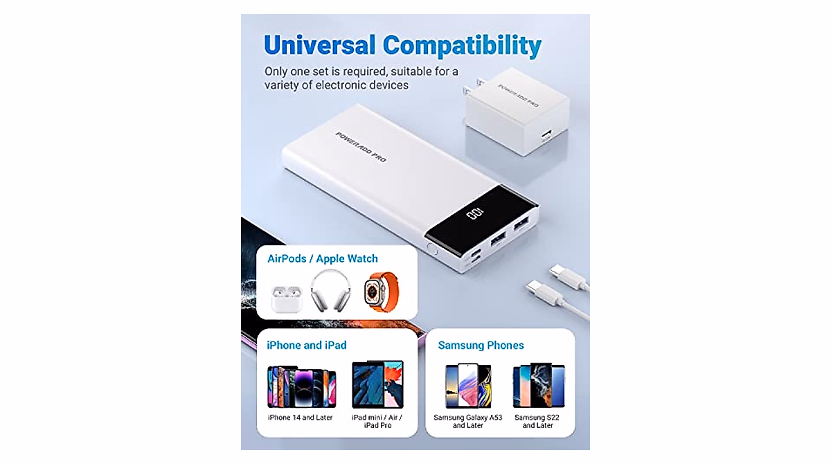 POWERADD PRO 10000mAh 20W PD Fast Power Bank & Charger