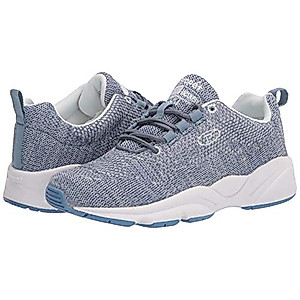 Propét Womens Stability Fly Sneaker, Denim/White, 13 X-Wide US