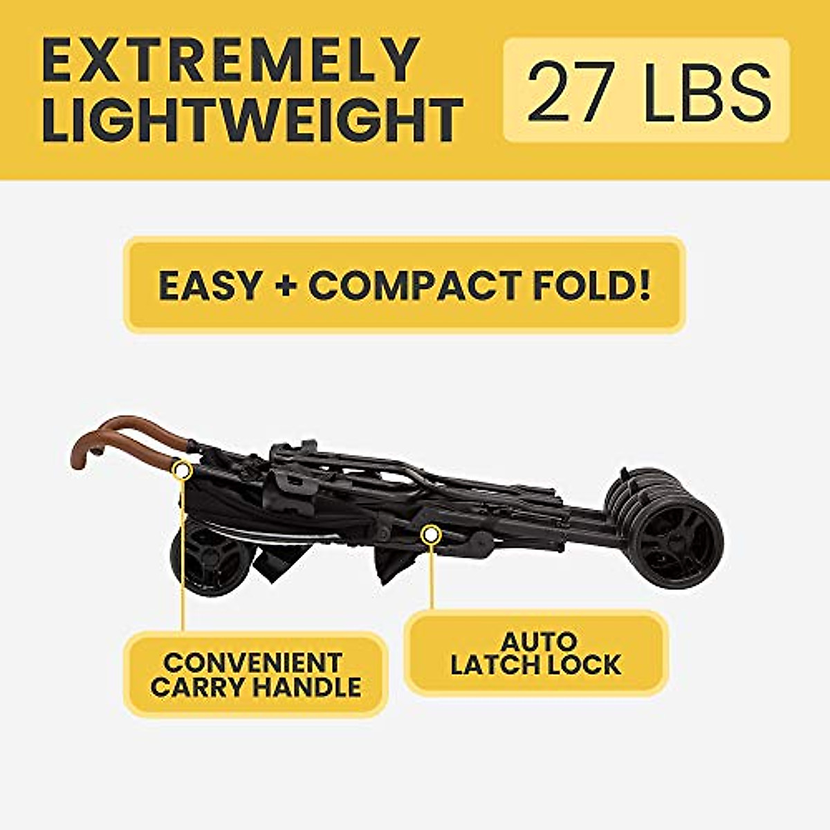 Jeep PowerGlyde Plus Side x Side Double Stroller by Delta Children, Black