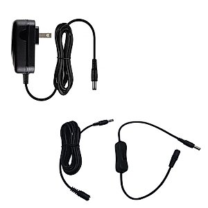 MyVolts 12V Power Supply Adaptor Compatible with/Replacement for Bowens Travelpak Battery Pack - US Plug with Extension and ON/Off Switch