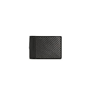 TUMI Men's Slim Single Billfold, Carbon, Black, One Size