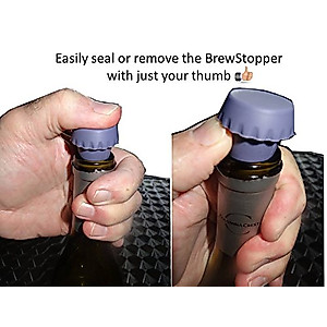 Brew Stopper 6 Pack Ideal Wine Stopper Beer Stopper Spirt Compare to Rabbit Wine Stopper champagne stopper Model: BStop6 (Home & Kitchen)