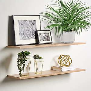 Hollyone Large Artificial Potted Plants Fake Palm Plants 19" Faux Green Plant Plastic Tropical Palm Tree in White Ceramic Pots Bohemian for Home Room Office House Indoor Decoration