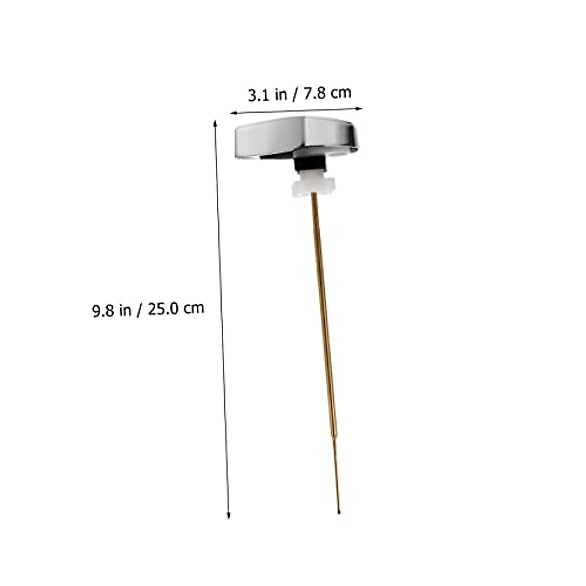 DOITOOL 2pcs Water Tank Wrench Toilet Tank Handle Toilet Handle Toilet Flush Lever Toilet Flush Levers Flush Levers Accessories Flush Lever Accessories Silver Switch Zinc Alloy Toilet