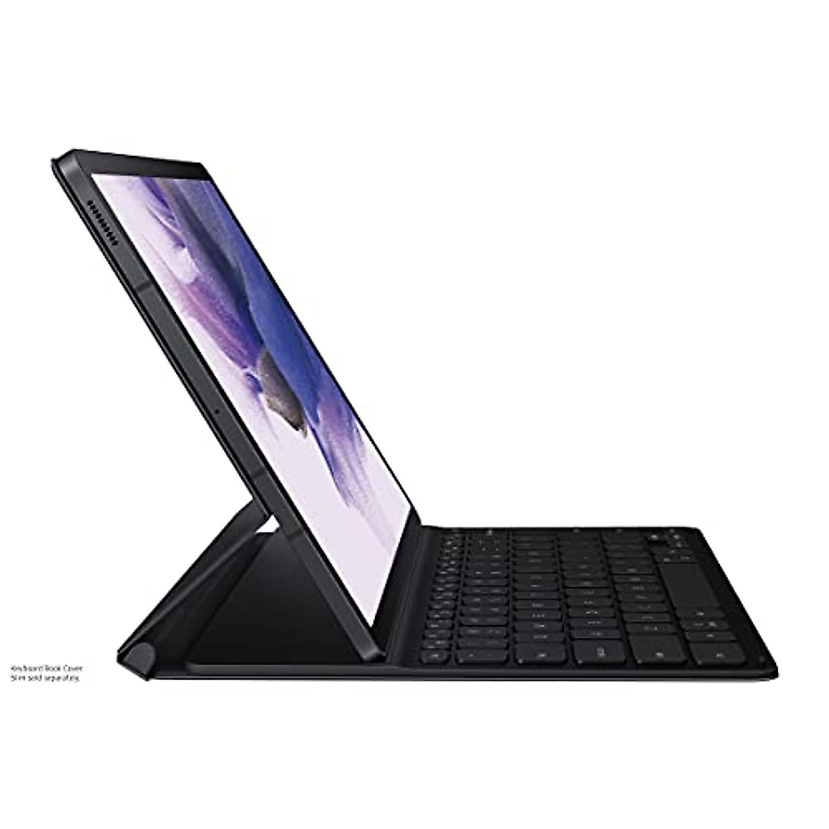 SAMSUNG Tablet Keyboard Cover, Protective Case for Galaxy Tab S8+, S7 FE, S7+ Lite w/ Large Key Sizes, S Pen Holder, Slim, Sturdy, Ultra Lightweight, US Version, Black