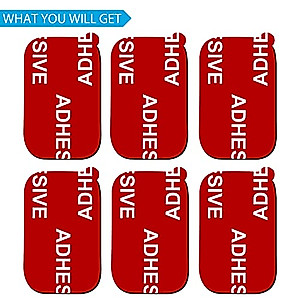 PKYAA Sticky Adhesive for Car Mount, Adhesive Replacement Pads for Dashboard Magnetic Phone Holder, 6 Pcs Double-Sided Sticker Pads Compatible with Stick-on Magnetic Car Mount Base