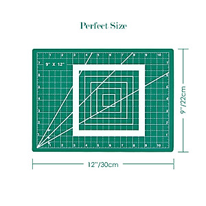 TOOCUST Cutting Mat 9X12inch,Double Sided 5 Layers Self Healing Cutting Mat,Cutting Mats for Sewing Cutting Mat,Small Cutting Mat,Sewing Mat Cutting,Cut Mat,Double Sided Cutting Board