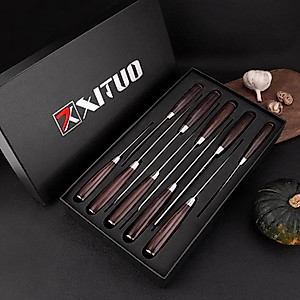 XITUO Kitchen Chef Knife Set,10 Piece High Carbon Stainless Steel Knives Pakkawood Handle, Ultra Sharp Cooking Knife & Gift Box (10PCS Chef Knife Set)