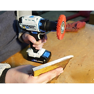 Century Drill & Tool 77441 4" Nylon Radial Brush, 80 Grit