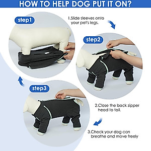 MORVIGIVE Surgical Onesie for Dogs - Grey, XLarge - Dog Surgical Recovery Suit Male, Dog Pajamas with Long Sleeves, Abdominal Wound Bandages Surgical Suit for Female Dogs Spay - Beagle, Corgi