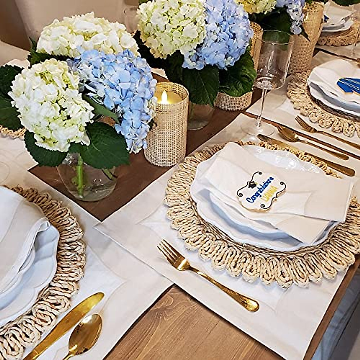 CLAYNIX 24" Width Square Cane Webbing- 24" x 5 Ft Sheet - Rattan Cane Webbing Roll -Caning Material for Chairs, Cabinet, Door -Open Weave Wicker Woven Rattan Sheets - Cane Fabric(5 FEET)