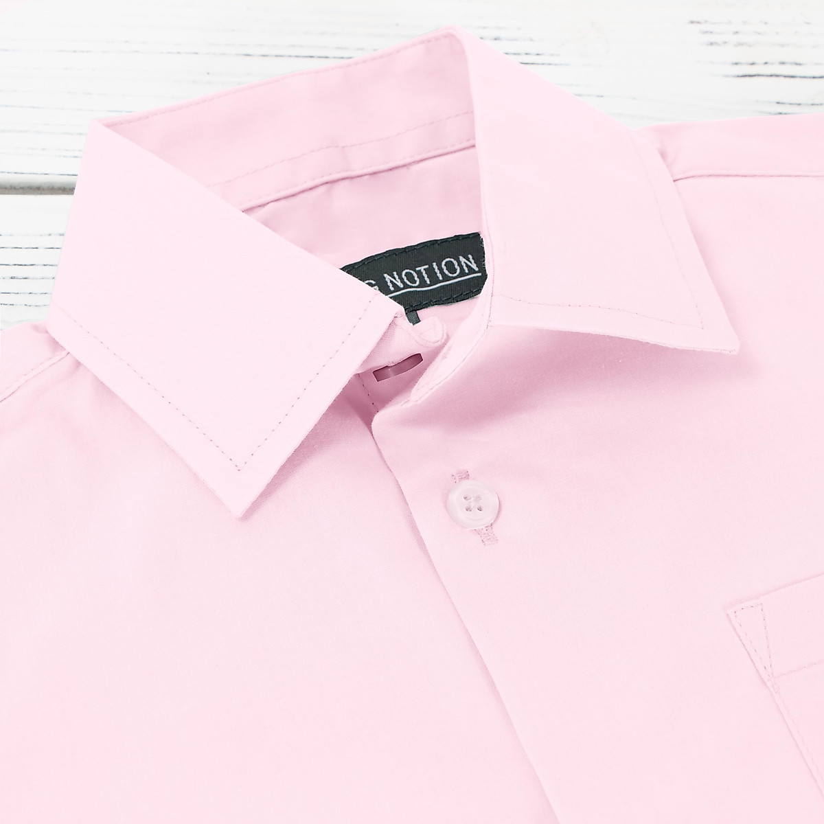 Spring Notion Baby Boys' Long Sleeve Dress Shirt 18M Marshmallow Pink