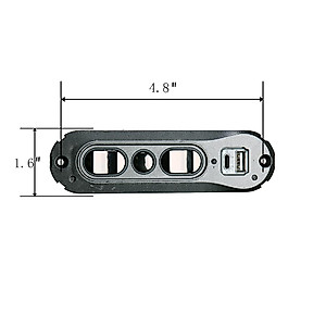 Fruhdi Power Recliner Kaidi 5 Button 5 Pin Hand Control Model KDH249D Replacement with Dual USB A C Ports