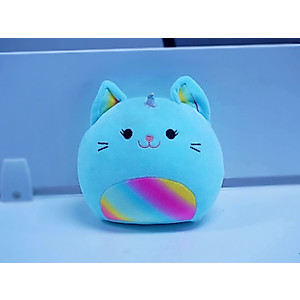 Irakaia Stuffed Rainbow Cat Unicorn Animal Plush Toy, Cute 8 Inch Ultrasoft Kawaii plushies (Caticorn)