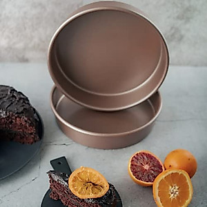 HAPPIELS Passionate Baker Premium Nonstick Bakeware 6-Piece Set, Including Round Cake Pans, 9x13 inch Cake Pan, Square, Loaf, Muffin Pan