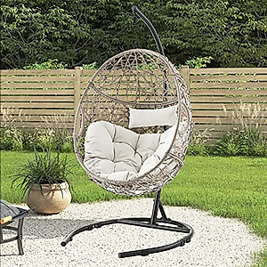 Ulax furniture Hammock Chair Stand, Egg Chair Stand, Hanging Chair Stand, Heavy Duty Steel Hammock Stand, Weather-Resistant Finish for Indoor or Outdoor Use