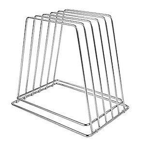 Professional Kitchen Cutting Board Organizer, 1" Slot Stainless Steel Rack NSF Fits Baking Sheets