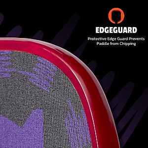 Onix Graphite Evoke XL Pickleball Paddle Features Polypropylene Core, Graphite Face, and Oversized Shape, Purple