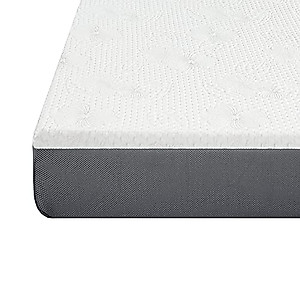 PrimaSleep 10 Inch Gel Infused Superior high-Density Memory Foam Mattress, CertiPUR-US® Certified, Gray, Queen