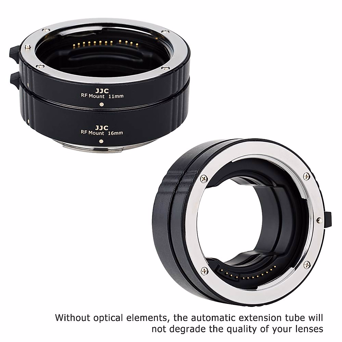 JJC RF Mount Auto Focus Macro Extension Tube Ring Set for Canon EOS R R3 R5 R6 Mark II R6 R7 R8 R10 R50 RP R100 Mirrorless Camera and Canon RF Mount Lenses, Great Tool for Macro Photography