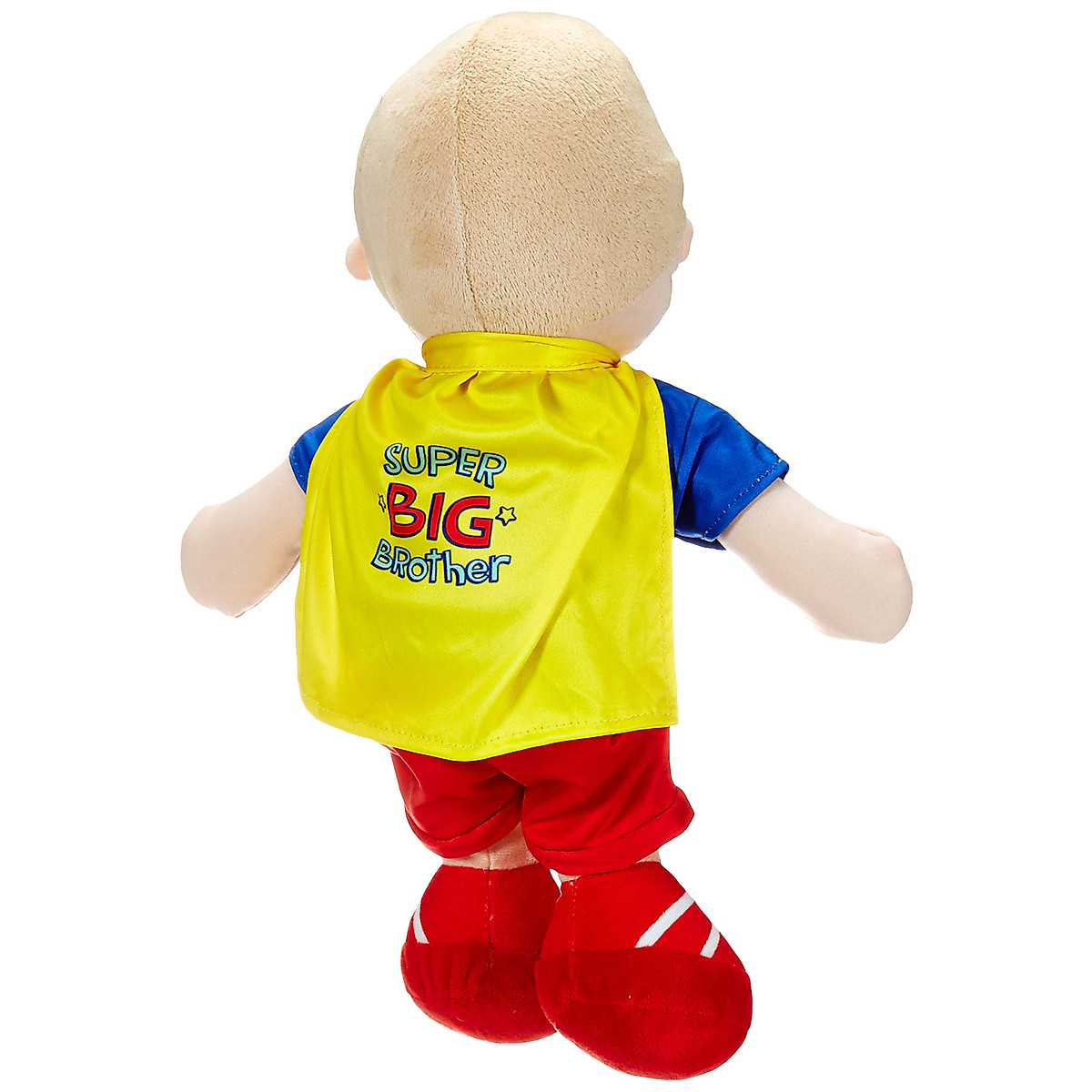 Big Brother Set for Little Boys and Toddlers, Super Big Brother Doll with Cape and I am a Big Brother Book by Carolyn Church Bundle with Gift Tag (Super Brother / Church / Gift Tag)