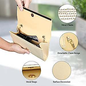 UBORSE Women Clutch Bag Elegant Women Chain Shoulder Bag Small Bridal Purse Envelope Handbag Wedding Evening Bag