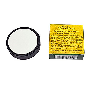 Quality Importers HUMI-F75 Caddy Round Cigar Humidifier, Green