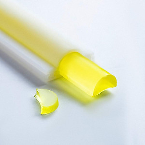 Crescent Moon Shaped Long Tube Silicone Soap Mold Moonlight Sonata Column Chocolate Candy Mold for Mousse Cake Baking Handmade Candle Mold Embed Soap Making Supplies