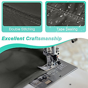 ABCCANOPY Deck Box Cover Outdoor Large Storage Box Cover Universal Outdoor Furniture Cover Waterproof and Dustproof Winter Protection 44x28x24 Grey