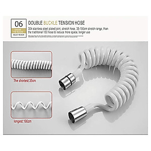 MINJING Bidets Chrome Shower Bidet Mixer Anal Cleaning Bidet Toilet Faucet Single Cold Wall Mounted Hygienic Shower Bidet,Round