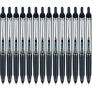 PILOT Precise V7 RT Refillable & Retractable Liquid Ink Rolling Ball Pens, Fine Point (0.7mm) Black, 14-Pack (15193)