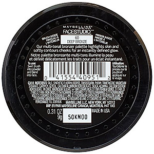 Maybelline New York Face Studio Master Hi-Light Bronzer, Deep Bronze, 0.31 Ounce