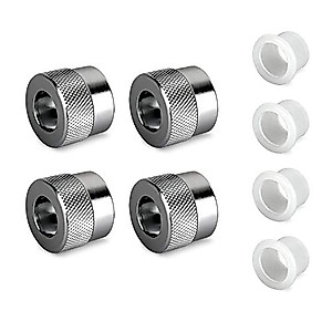 Replacement Set for Geekpure 12 GPM Ultraviolet Filter– Pack of 8 (4 x Silicon Stoper O ring and 4 x Aluminum End Cap)