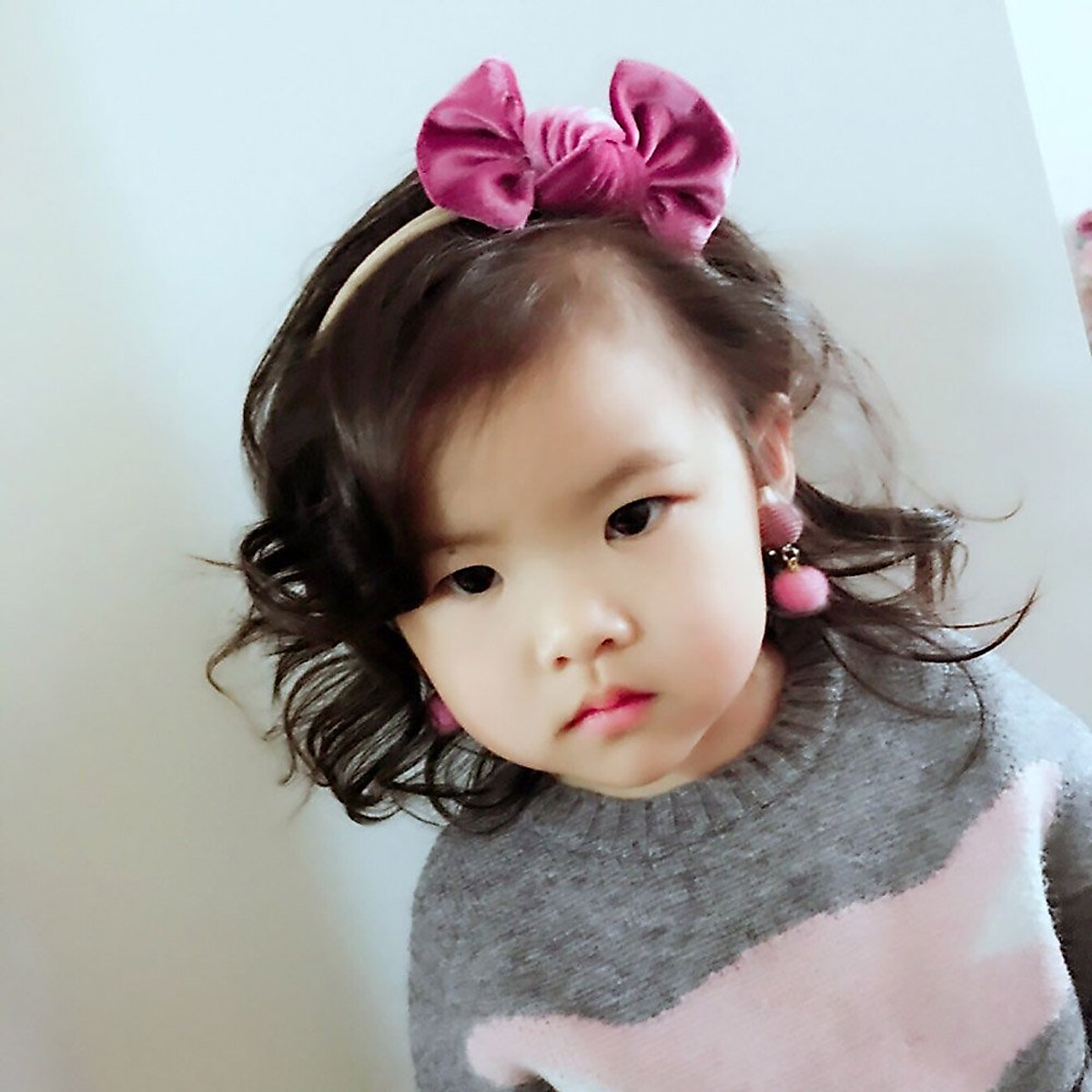 Song Qing Baby Girl Bows Nylon Headbands Elastics Hairbands for Baby Girls Newborn Infant Toddlers Kids