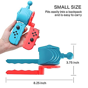 HEATFUN Switch Fishing Rod Compatible with Nintendo Switch Joy Con, Switch Fishing Accessories for Nintendo Switch Fishing Games