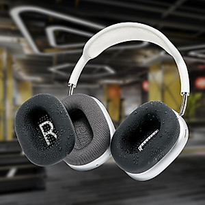 WC SweatZ Max - Protective Earpad Covers for Airpods Max Made by Wicked Cushions | Sweatproof & Easily Washable | Full Earpad Sweat Protection | Black