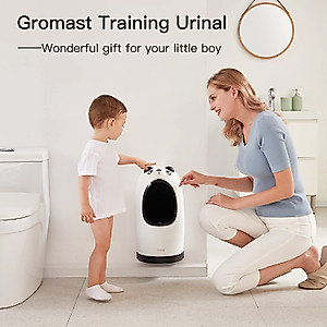 Potty Training Urinal for Boys, Lovely Bear Toddler Training Toilet with Removable Potty for Boys 1 to 6 Years, CPSC Certified,Height Adjustable (with Flushing Sound)