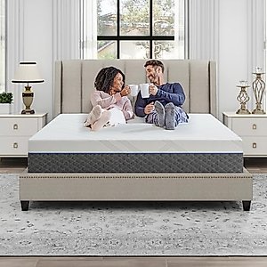 Airdown King Mattress, 14 Inch Memory Foam Mattress for Back Pain, Cooling Gel Mattress in a Box, Made in USA, 5 Layers of Comfort, CertiPUR-US Certified