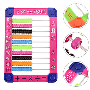 ibasenice Abacus Math Toy Math manipulatives Abacus Abacus for Kids Math Counting Number Frame (Random Color)