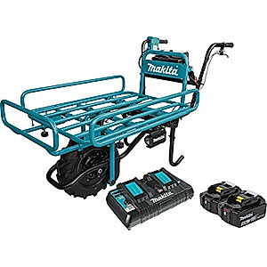 Makita XUC01PTX2 36V (18V X2) LXT® Brushless Power-Assisted Flat Dolly Kit (5.0Ah)