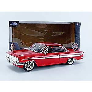 Jada Toys Fast & Furious 8 1:24 Diecast - Dom's Chevy Impala Vehicle , Red