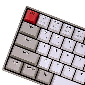 Keychron K6 Hot-Swappable Wireless Mechanical Keyboard for Mac, 65% Compact 68 Keys, Bluetooth, Multitasking, Type-C Wired Gaming Keyboard for Windows Non-Backlit with Keychron Brown Switch