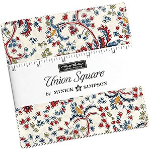Union Square Charm Pack by Minick & Simpson; 42-5" Precut Fabric Quilt Squares