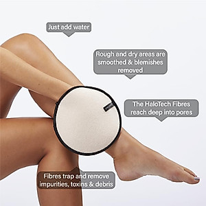 BODY Exfoliating Washcloth Mitt, Soft Dual-Sided Wet & Dry Face & Body Exfoliator - Body Scrubber Exfoliating Cloth Pad