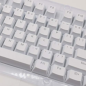 shlutesoy Keyboard Keycaps,104Pcs/Set Double Color Backlight Keycap for Cherry MX Mechanical Keyboard Black Red