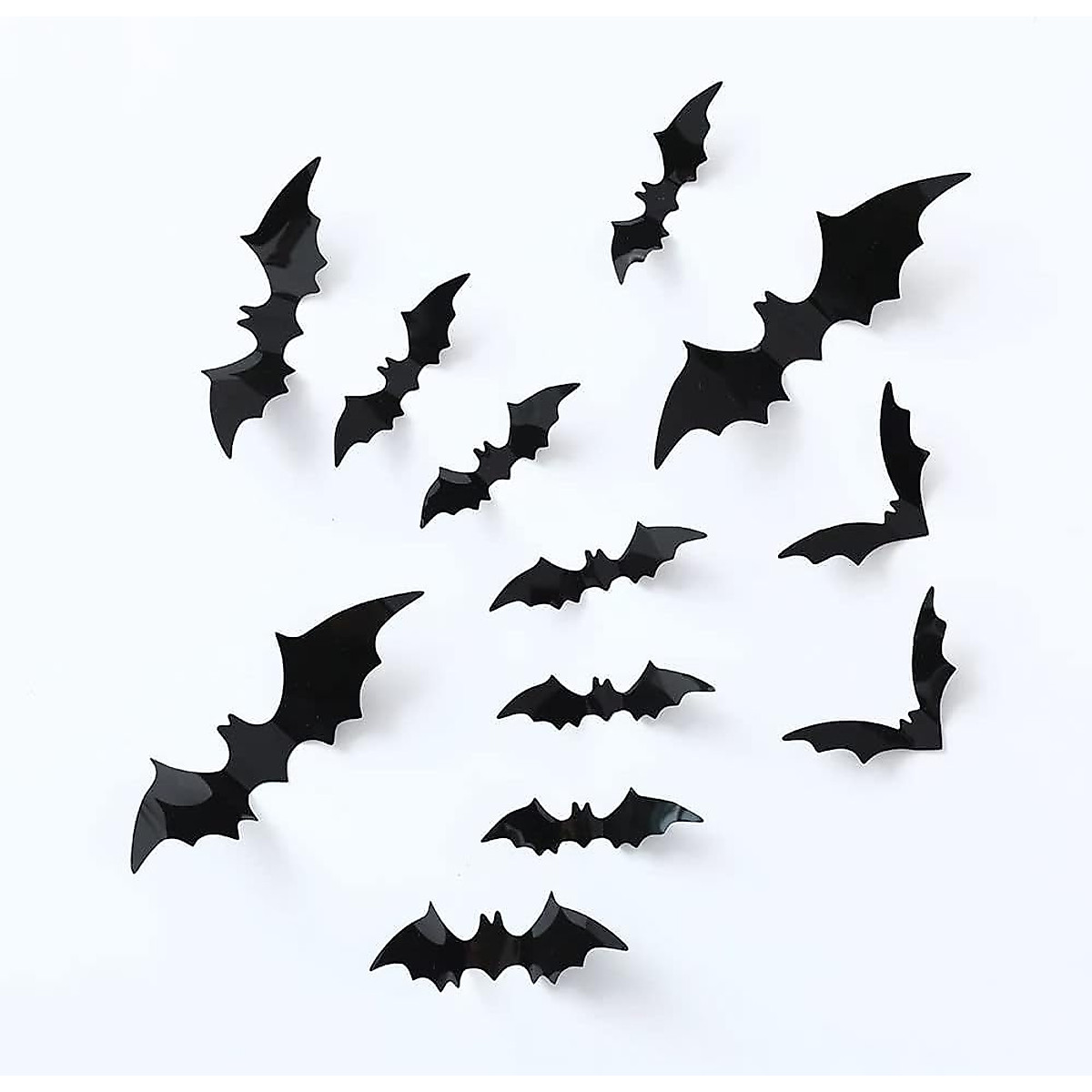 Halloween Balloon Arch Garland Kit 168pcs Large Pumpkin Orange Black White Sand Balloons 3D Bat Stickers for Halloween Party Decorations