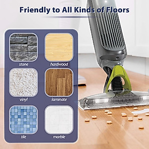 Steam Mop Replacement Pads for Shark Vacmop - 4 Pack Reusable Mop Pads - Compatible with Shark Vacmop VM252, VM250, VM200, VM190 Models - Washable Vacuum Mop Pad Refills - Suitable for All Hard Floors