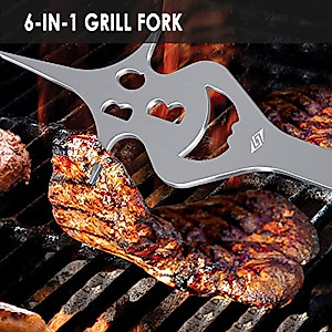 STEVEN-BULL S BBQ Tools Grill Set, Extra Long BBQ Accessories,Grill Accessories for Outdoor Grill,Best BBQ Grilling Gifts for Men Unique