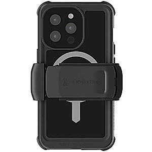 Ghostek NAUTICAL iPhone 13 mini Case Waterproof with Screen Protector, Belt Clip Holster, and MagSafe Magnet Built-in Protective Full Body Cover Designed for 2021 Apple iPhone13mini (5.4 inch) (Black)